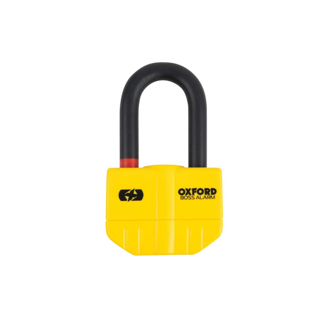 Oxford Boss Alarm 14mm Padlock Yellow