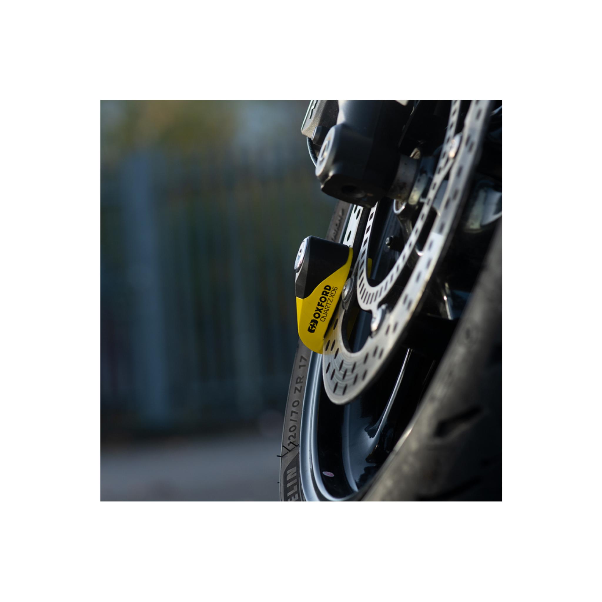 Oxford Quartz XA6 Alarm Disc Lock Yellow